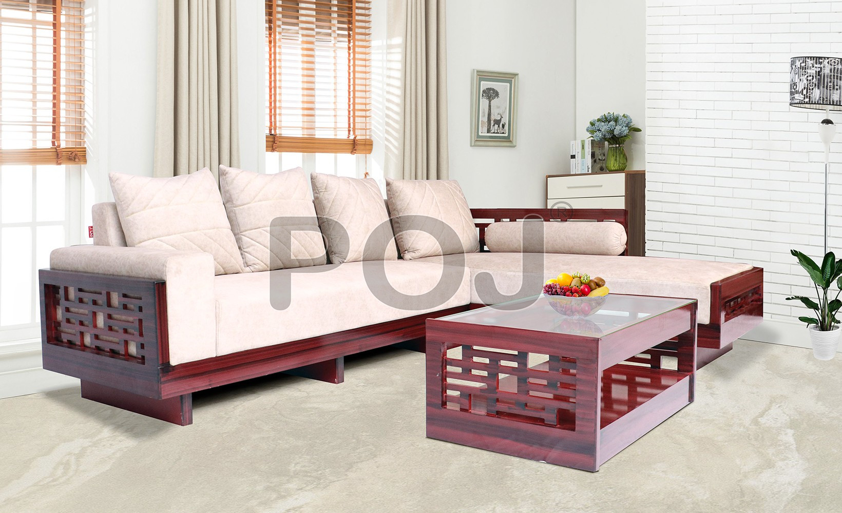 Wood Corner Sofa Set Designs