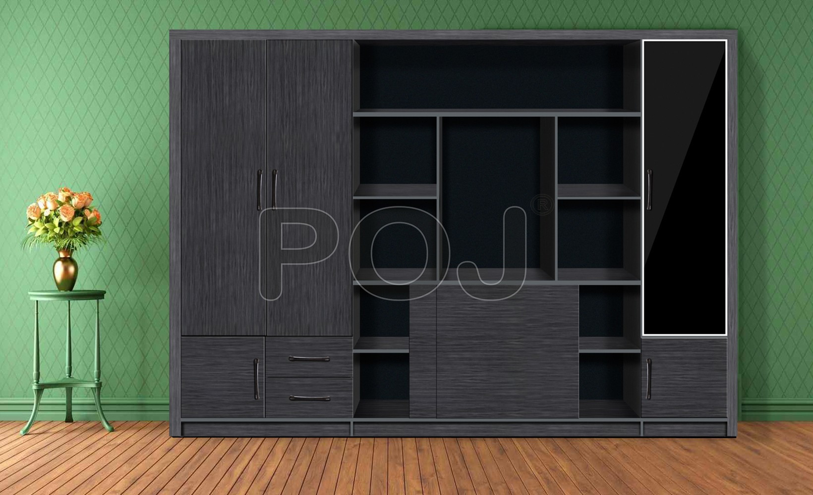 Buy Eli Wall Unit With Huge Storage Spaces Online at Best Prices in ...