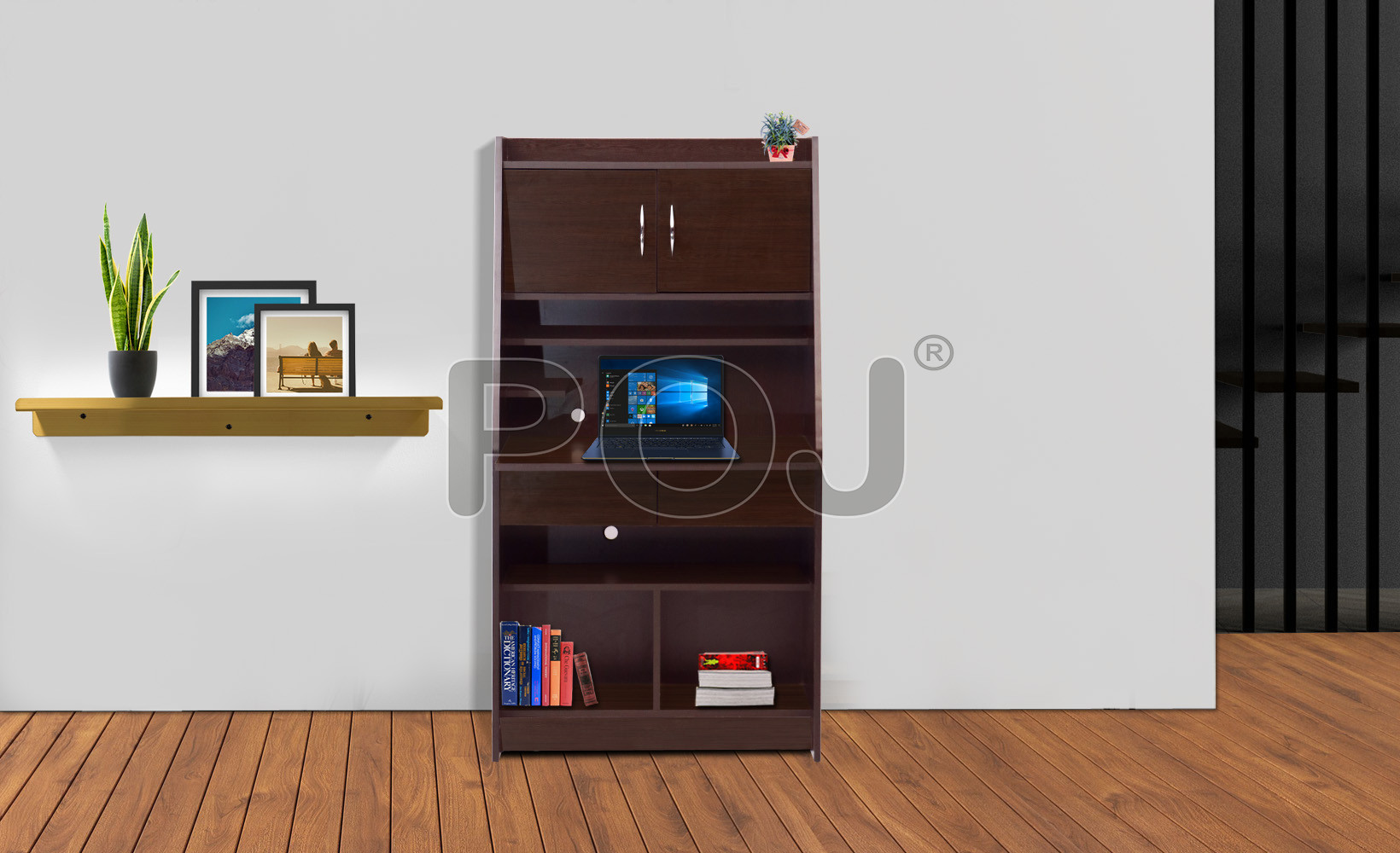 Dax Study Partner Students Study Table | POJST02020 | Walnut Finish